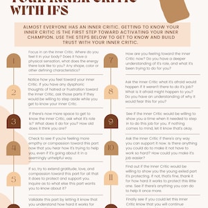 Getting to Know Your Inner Critic With IFS - Etsy