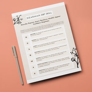 DEARMAN DBT Skill - Etsy