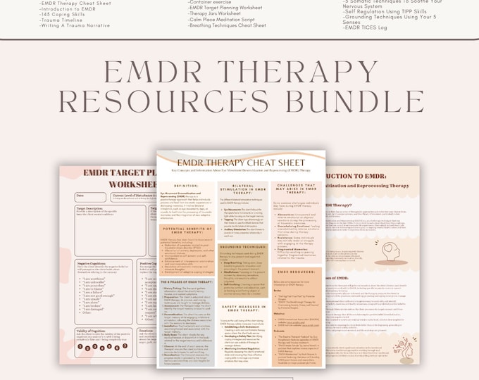 EMDR Therapy Cheat Sheet Eye Movement Desensitization and Reprocessing ...