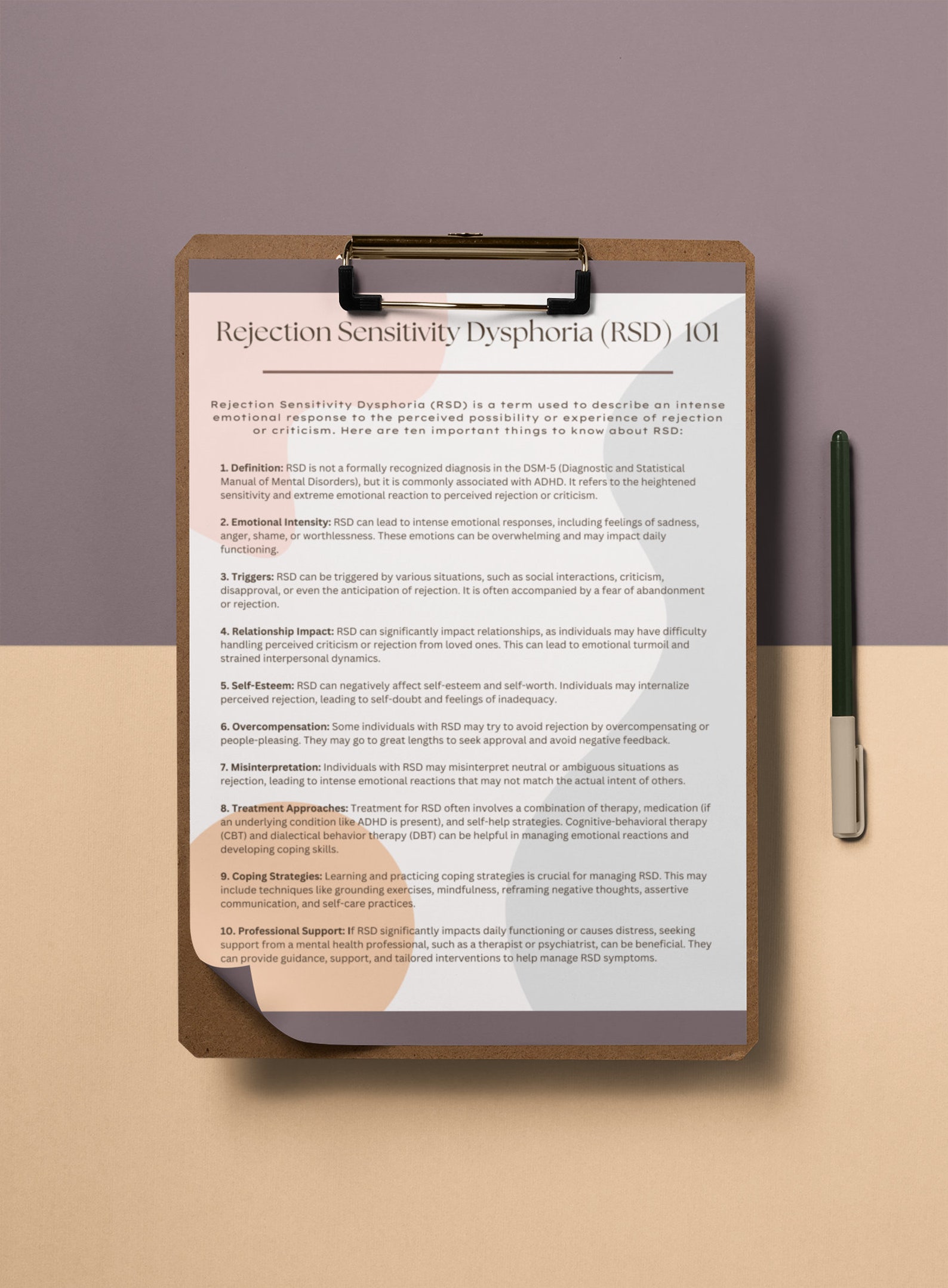 Rejection Sensitivity Dysphoria 101 RSD Information Understanding ...