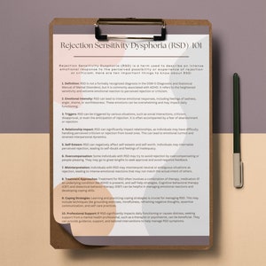 RSD 101: Understanding Rejection Sensitivity Dysphoria - Etsy