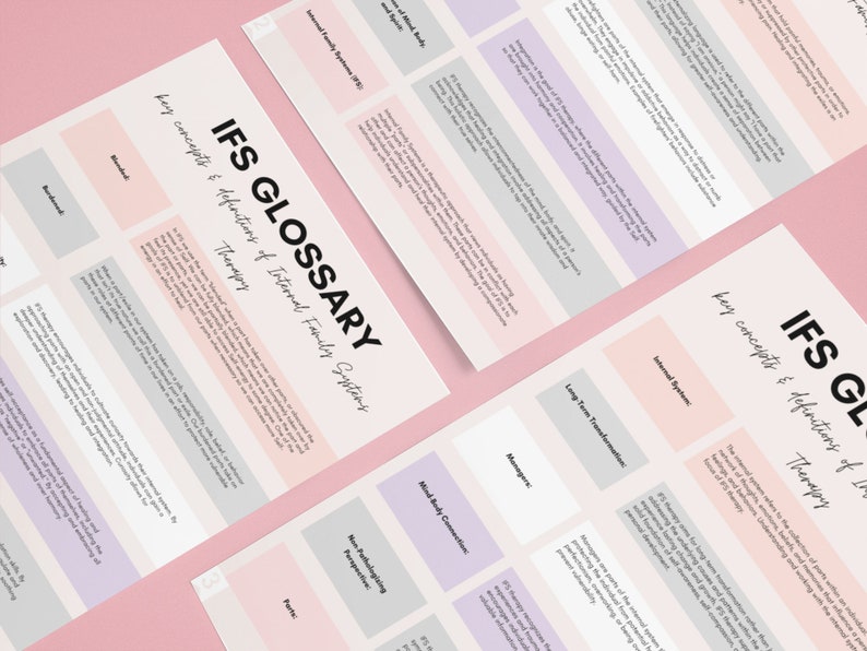 IFS Glossary: Key Terms & Concepts in Internal Family Systems Therapy ...