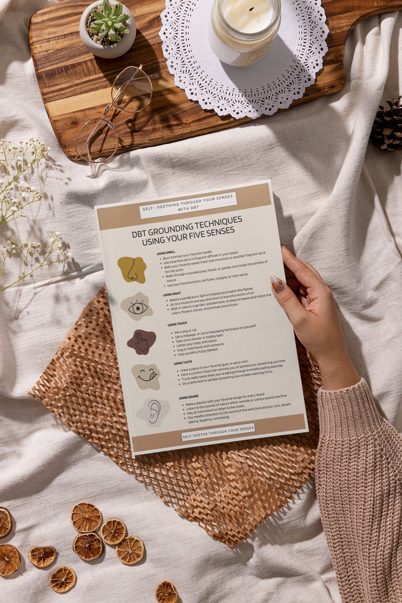 DBT Grounding Exercise Using Your Senses - Etsy