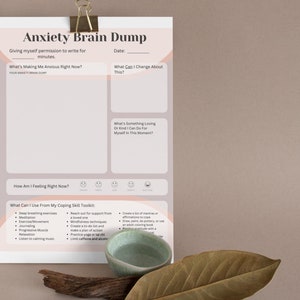 Anxiety Brain Dump - Etsy