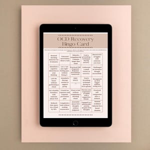 OCD Recovery Bingo Card: Therapy & Self-care Resources - Etsy