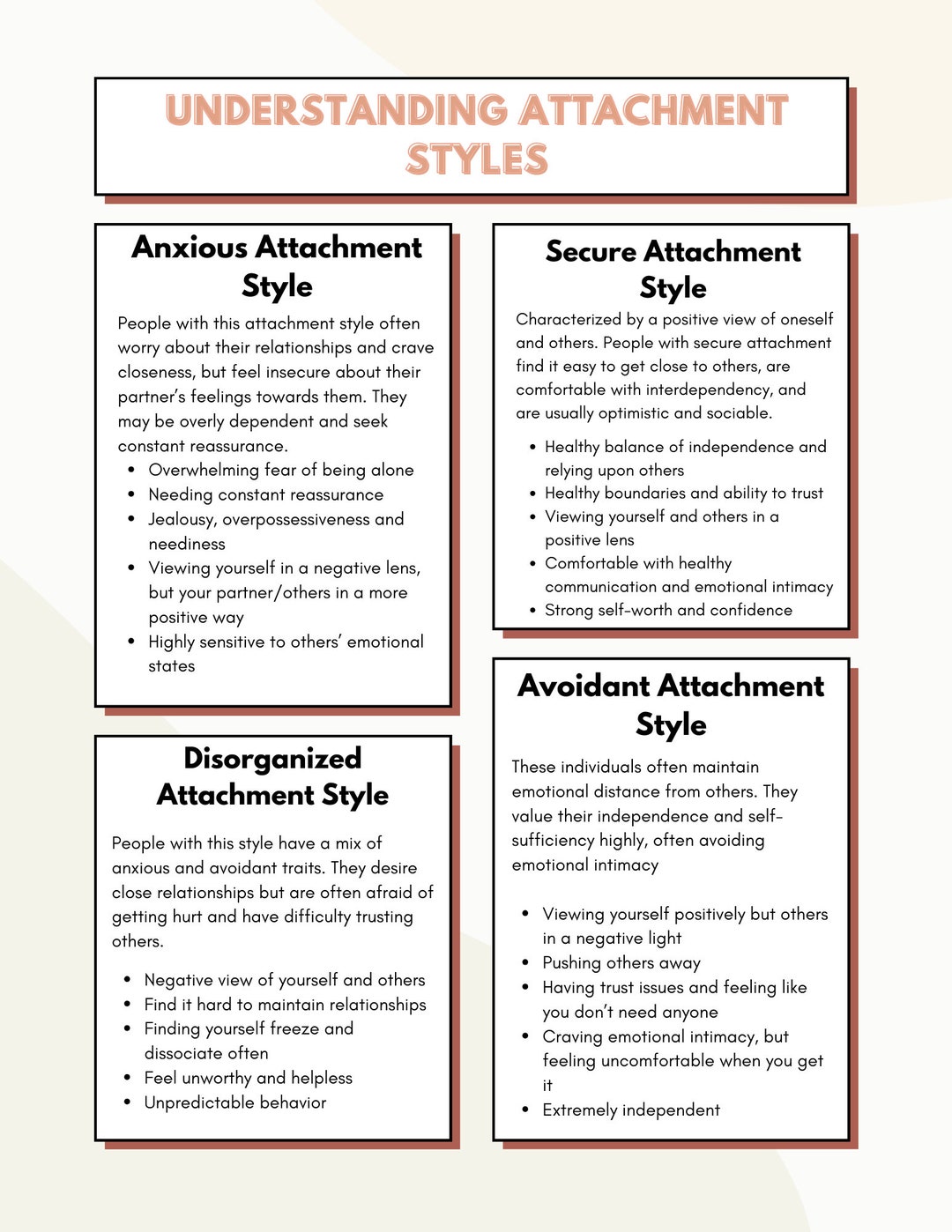 Understanding Attachment Styles - Etsy