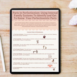 Internal Family Systems Parts in Perfectionism; Perfectionism Resources ...