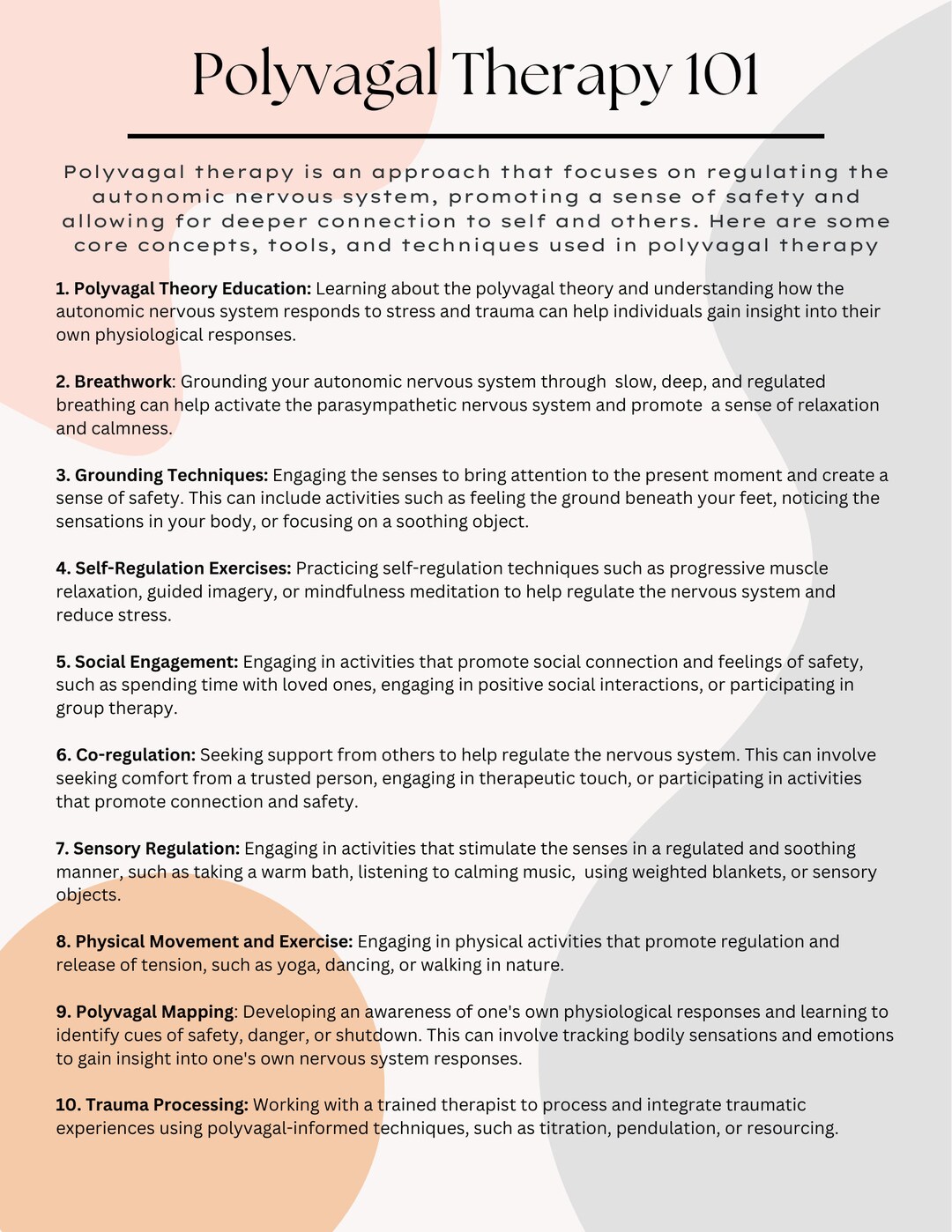 Polyvagal Therapy 101 - Etsy