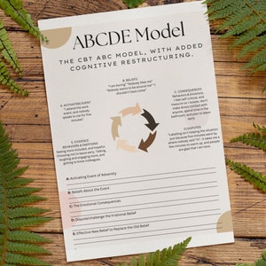 ABCDE Model for CBT - Etsy