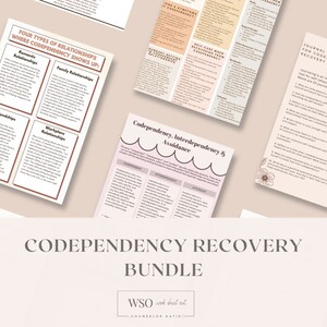 Codependency Recovery Bundle: Therapist Tools & Healing Resources - Etsy