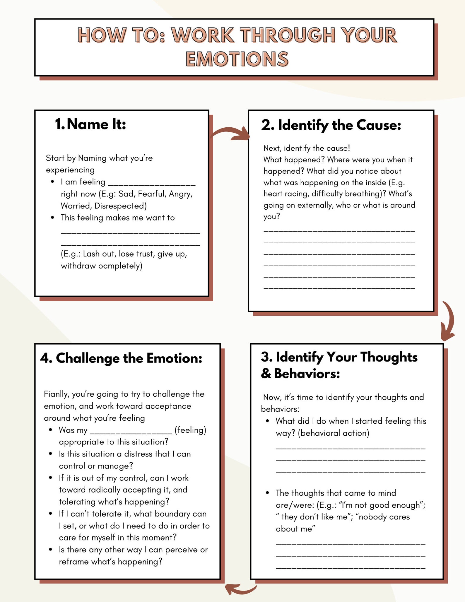 Working Through Your Emotions - Etsy