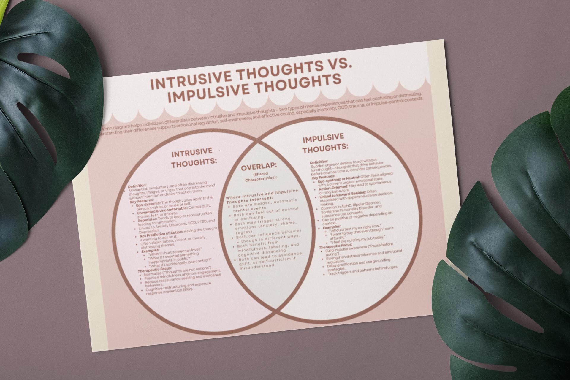 Intrusive Thoughts Vs. Impulsive Thoughts: Understanding the Difference ...