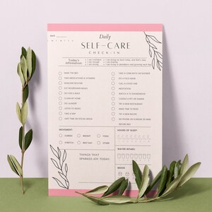 Daily Self-care Check-in - Etsy