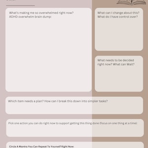 Managing ADHD Overwhelm - Etsy