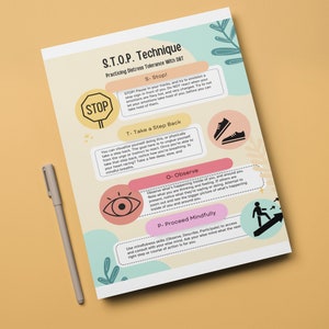 STOP Skill for DBT - Etsy