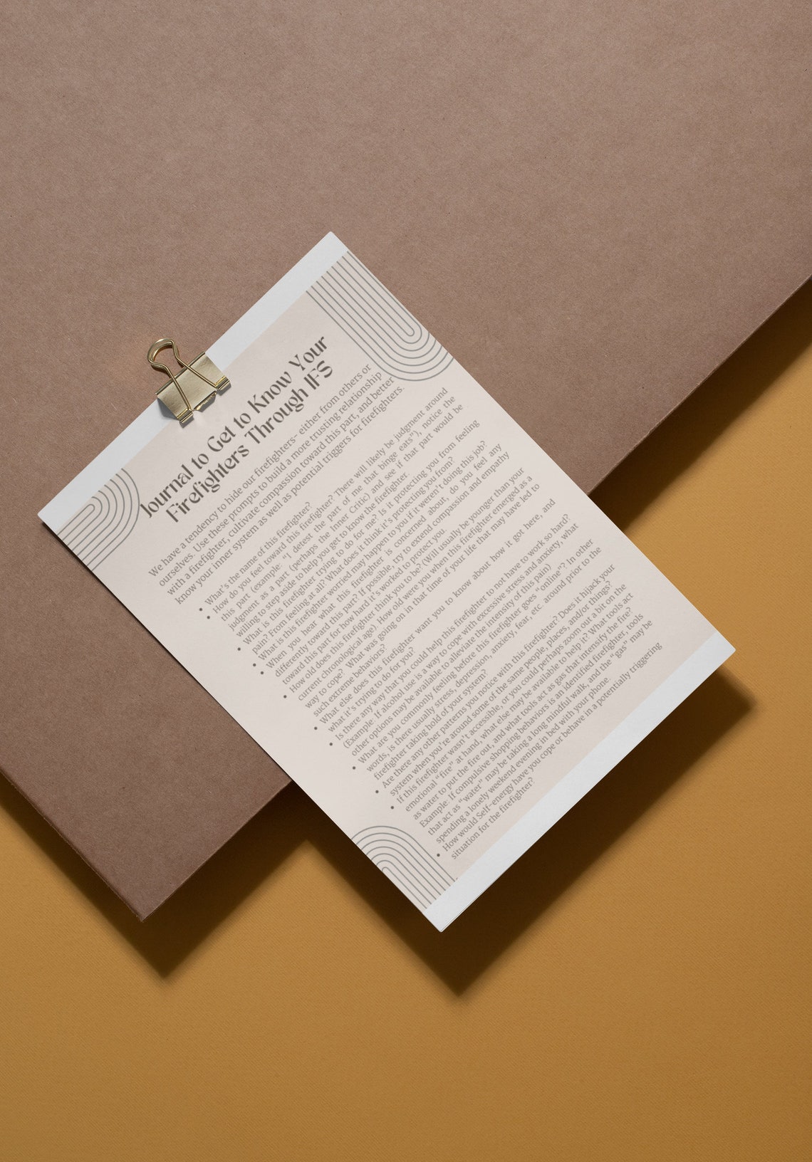 IFS Journal Prompt: Get to Know Your Firefigthers - Etsy