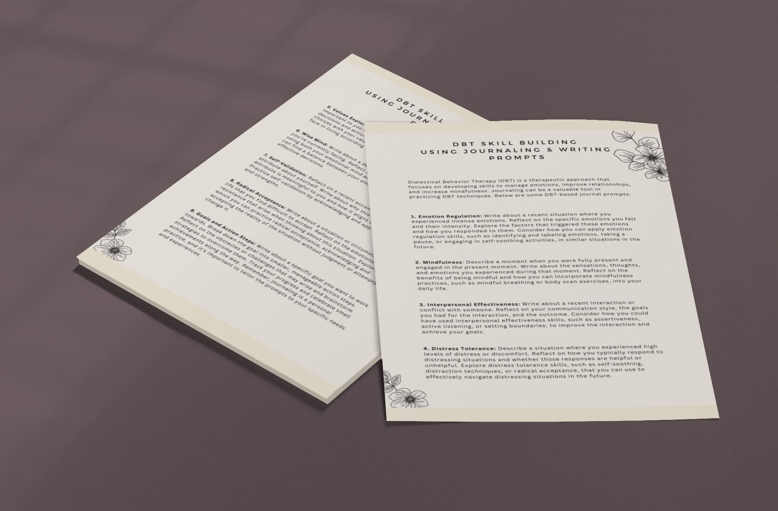 DBT Skill Building Using Journaling and Writing Prompts DBT Skills DBT ...