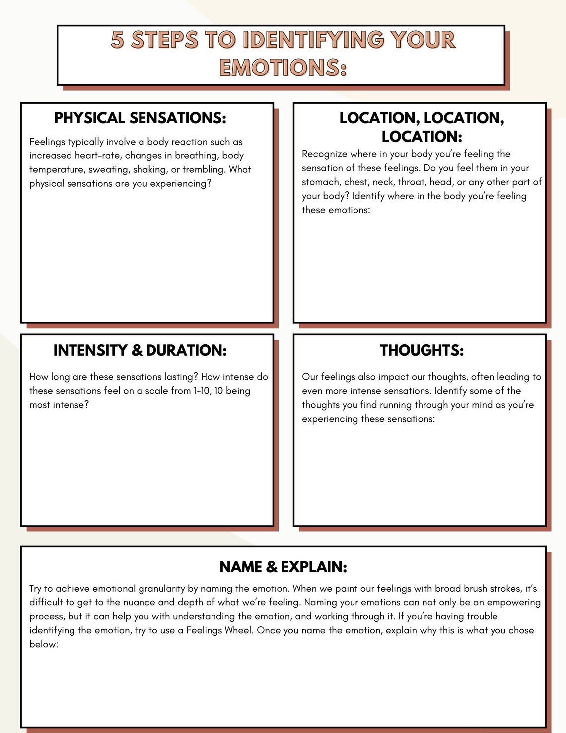 5 Steps to Identifying Your Emotions Emotion Identification Identifying ...