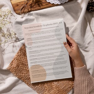 RSD 101: Understanding Rejection Sensitivity Dysphoria - Etsy