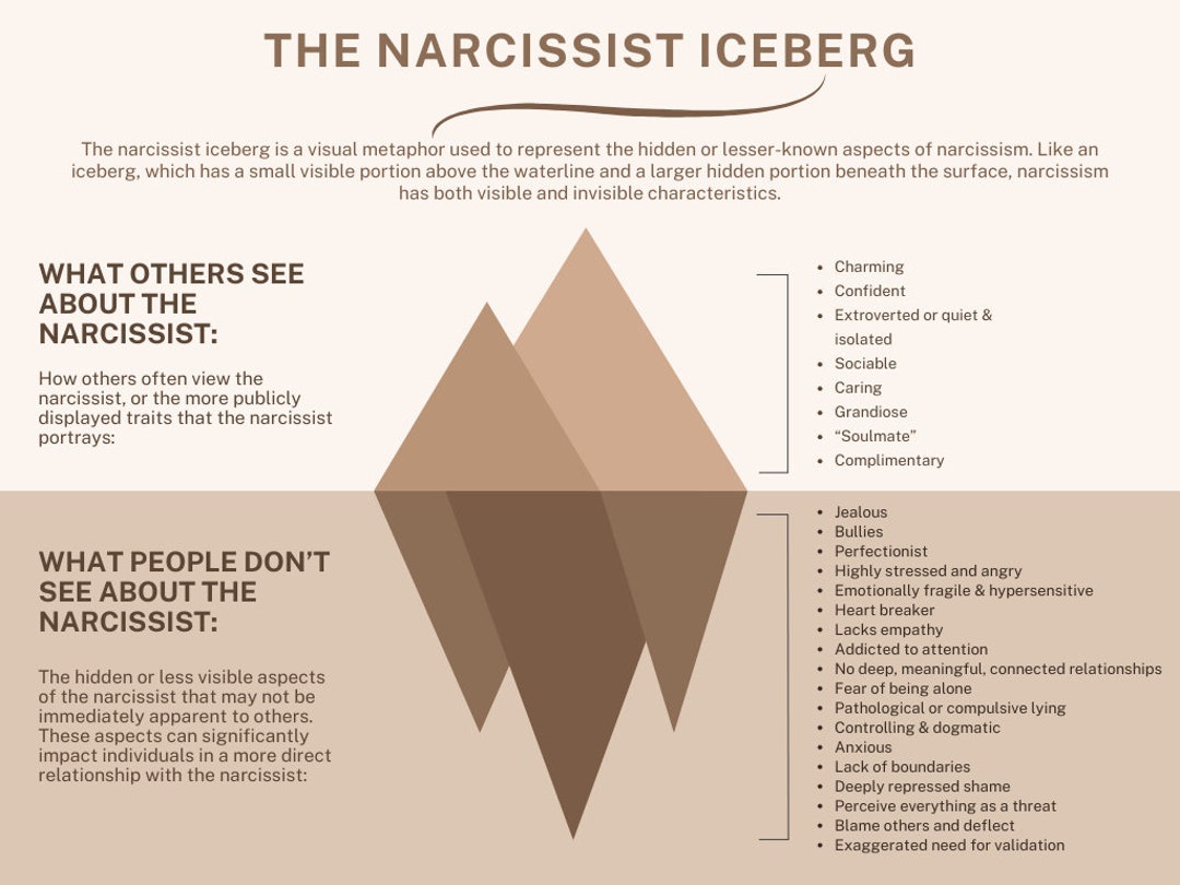 The Narcissist Iceberg; Understanding Narcissism; Narcissistic Abuse Recovery; Healing From ...