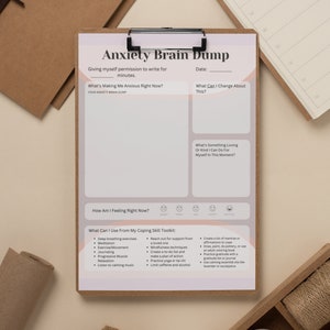 Anxiety Brain Dump - Etsy