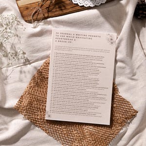 36 Journal Prompts for Navigating Heartbreak and Break-ups; Break-up ...