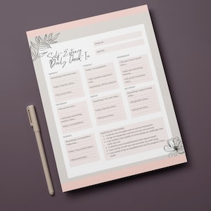 Self-esteem Daily Check-in - Etsy