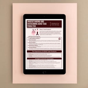 ADHD Task Paralysis; Attention Deficit Hyperactivity Disorder Task ...