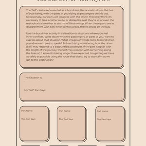 IFS Cheat Sheet Bundle: Parts Mapping, Journal Prompts - Etsy