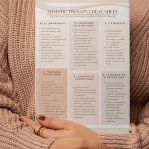 Somatic Therapy Cheat Sheet - Etsy