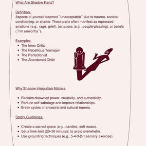 Comprehensive Shadow Parts Work Guide; Internal Family Systems and ...