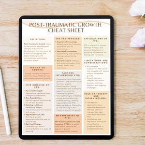 Post-traumatic Growth Cheat Sheet: Trauma Recovery (PDF) - Etsy