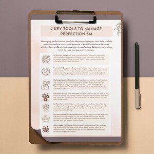 7 Key Tools to Manage Perfectionism: Therapy Resources - Etsy