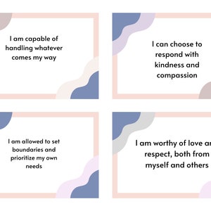 DBT Coping Statements Flashcards - Etsy