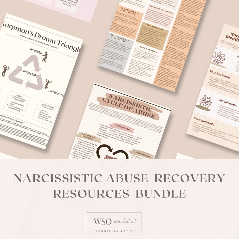 Narcissistic Abuse and Antagonistic Relationship Recovery Resources Bundle Healing From ...
