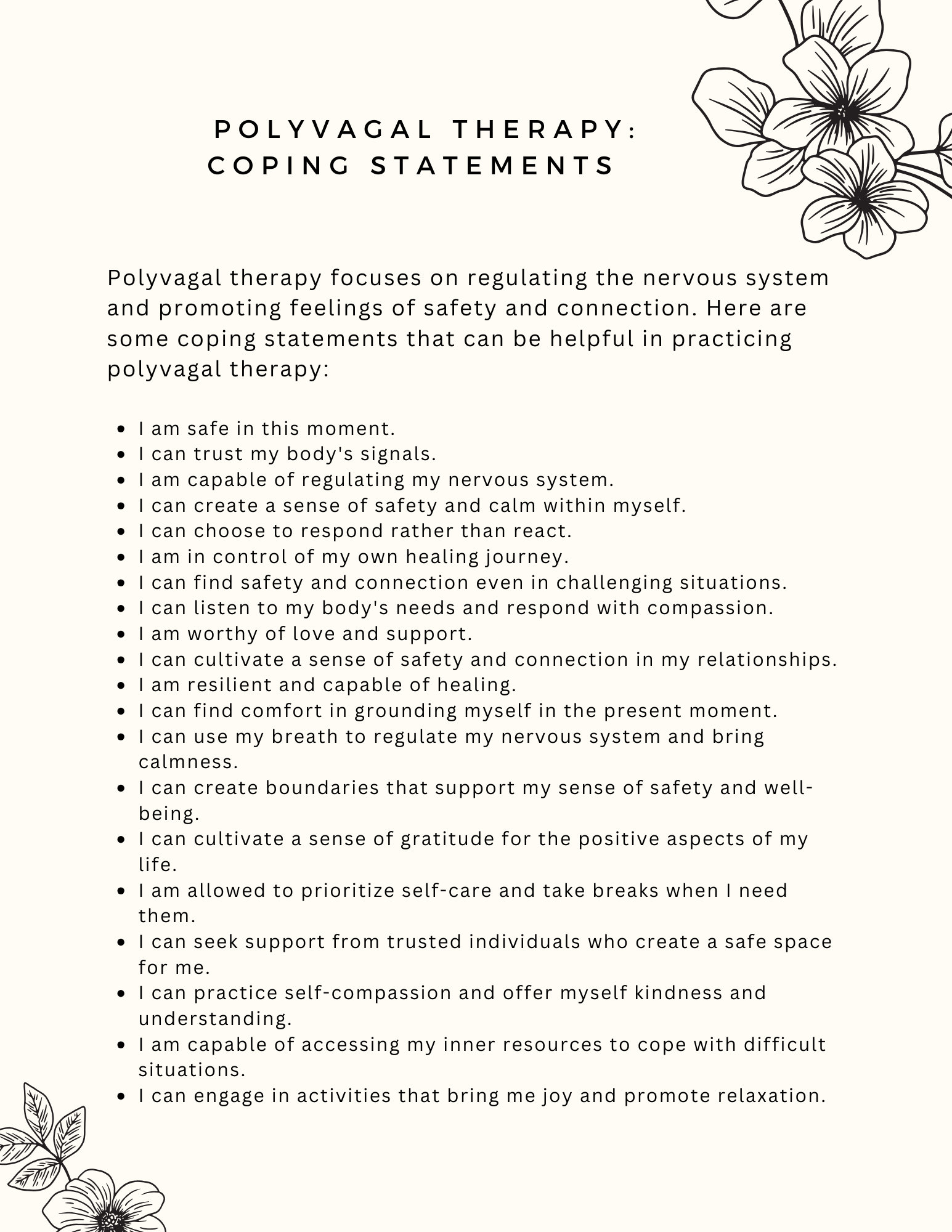 Vagus Nerve and Polyvagal Theory Resources Bundle Trauma Informed Care ...