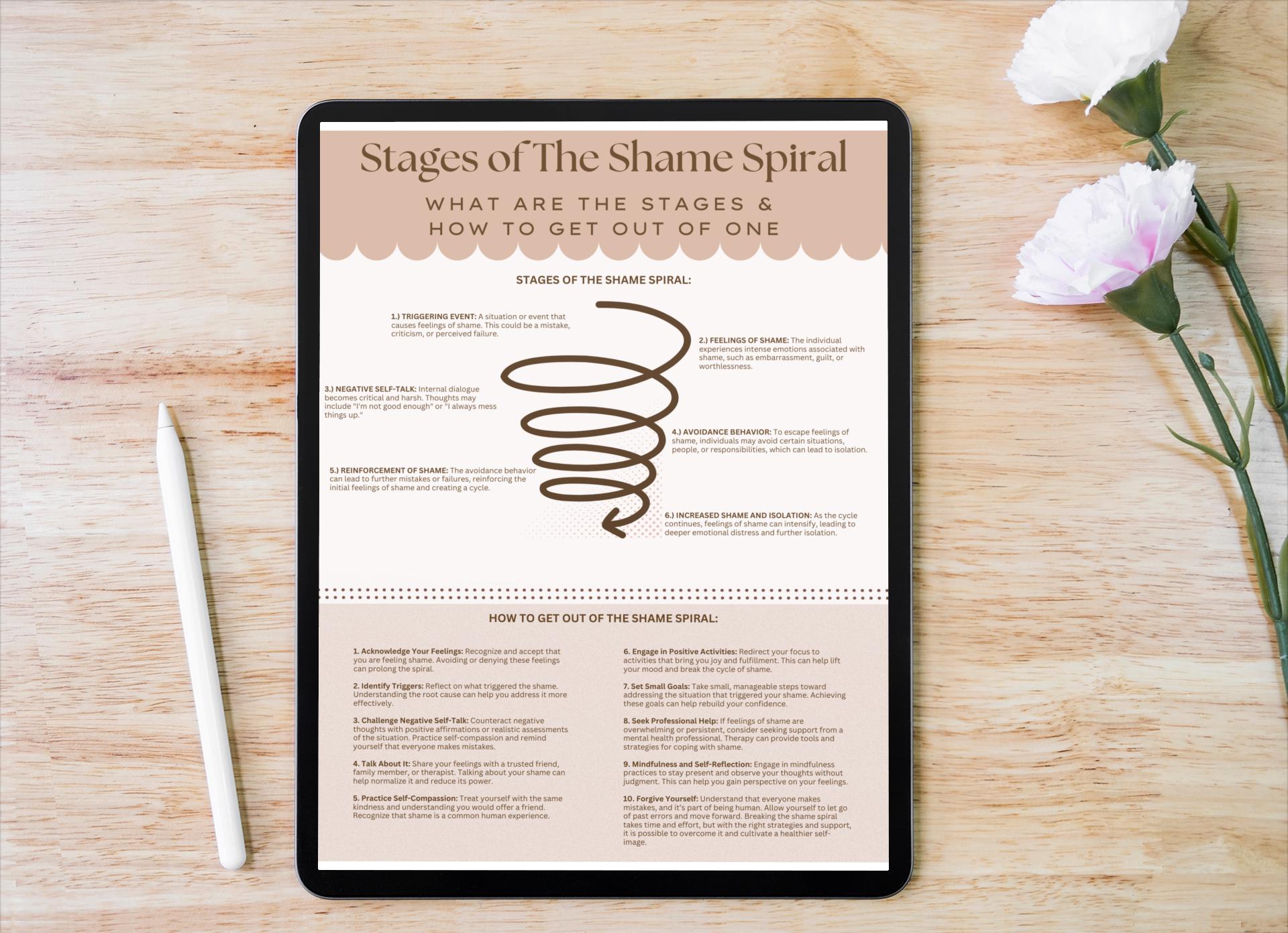 Stages of the Shame Spiral and How to Get Out of It Understanding Shame ...