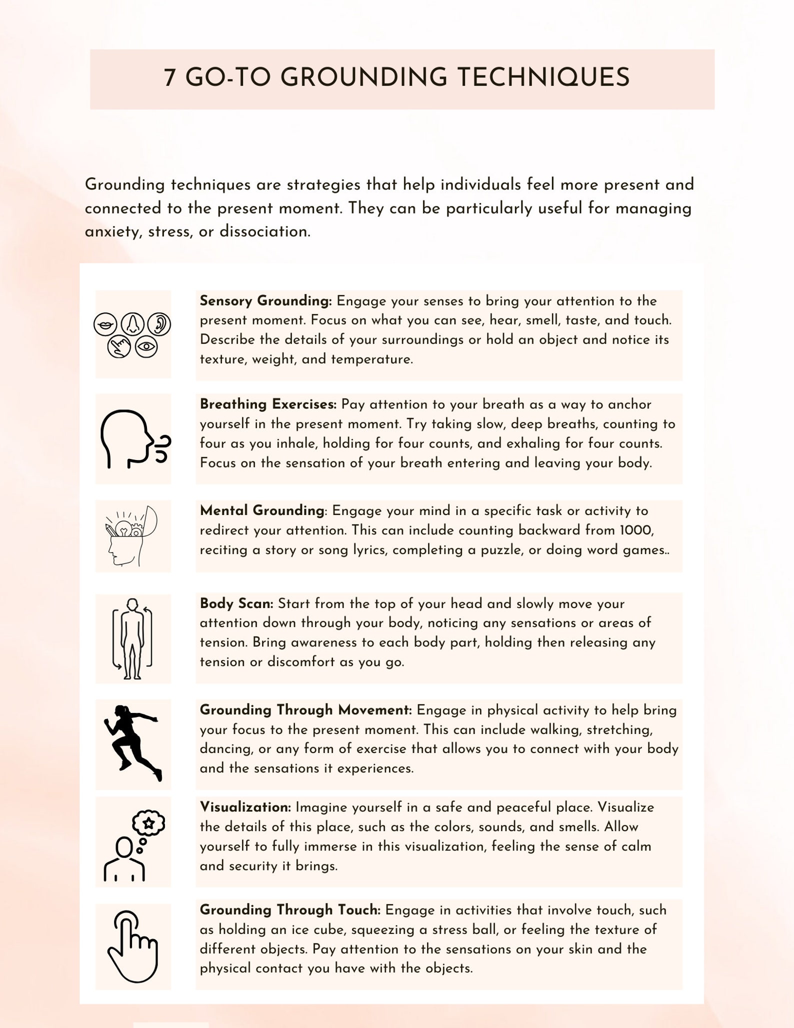 Grounding Techniques: 7 Go-to Grounding Techniques - Etsy