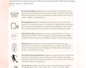 Mindfulness Cheat Sheet DBT & ACT - Etsy