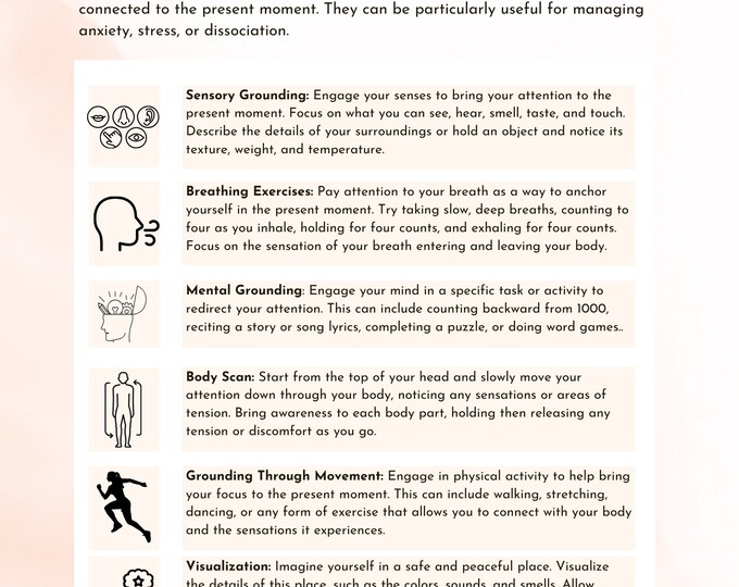 Breathing Techniques Cheat Sheet - Etsy Canada