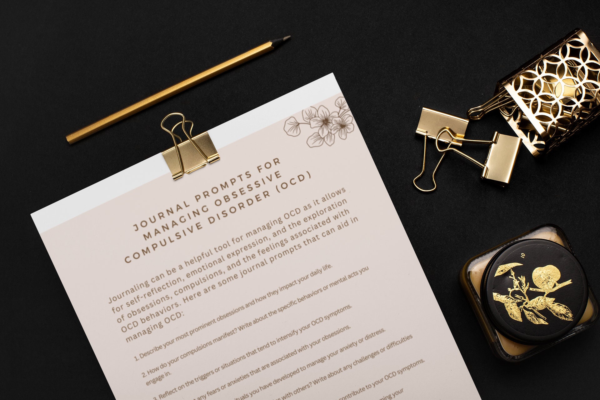 OCD Journal Prompts Journaling With OCD Obsessive Compulsive Disorder ...