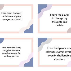 DBT Coping Statements Flashcards - Etsy