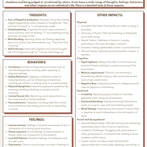 Social Anxiety 101; Social Anxiety Worksheet; Social Anxiety Resources ...