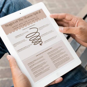 Shame Spiral Worksheet: Therapy Resources (PDF) - Etsy