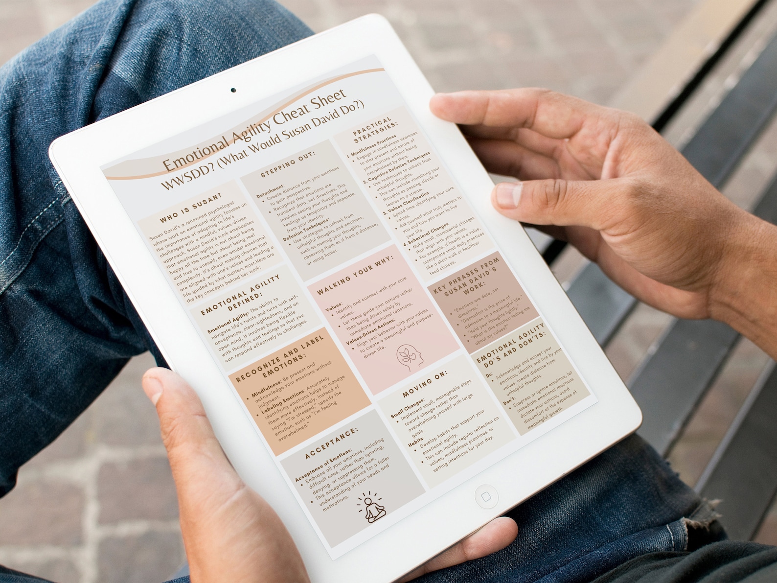 Emotional Agility Cheat Sheet: Susan David's Key Concepts (therapy ...