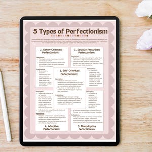 The 5 Types of Perfectionism; Recovering From Perfectionism ...