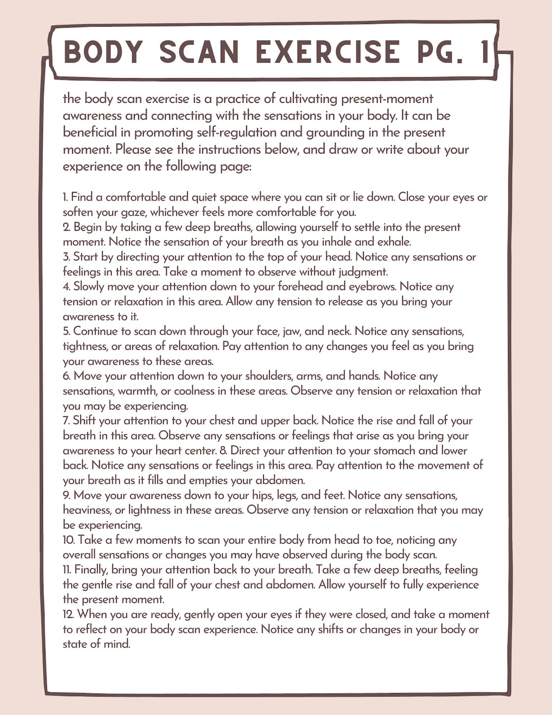 Body Scan Exercise Polyvagal Theory; Grounding Exercises; Self-regulation; Trauma Therapy ...