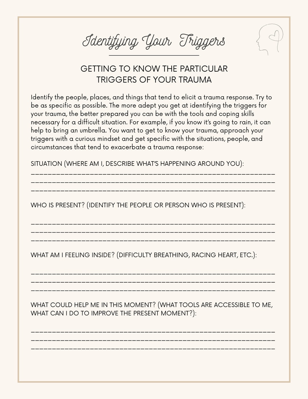 Identifying Your Triggers; Trauma Healing; Trauma Recovery; Therapy ...