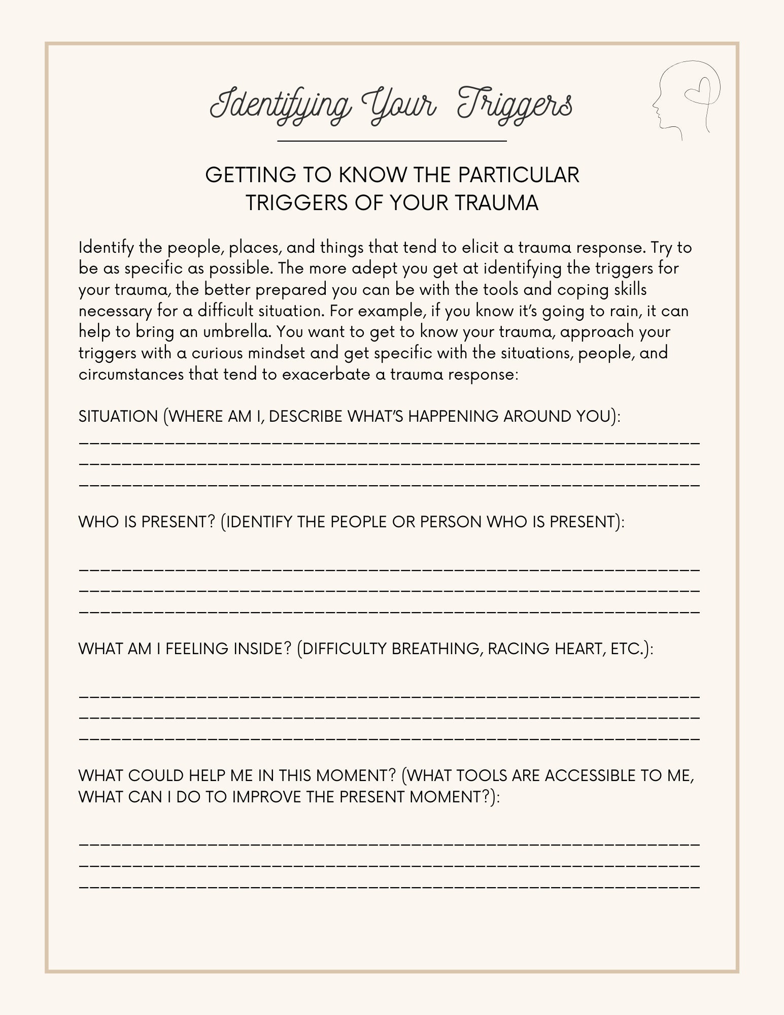 Identifying Your Triggers Trauma Healing Trauma Recovery Therapy ...