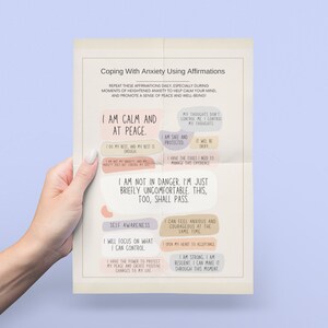 Coping With Anxiety Using Affirmations - Etsy